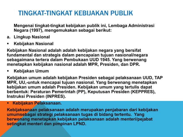 Kebijakan publik | PPTX