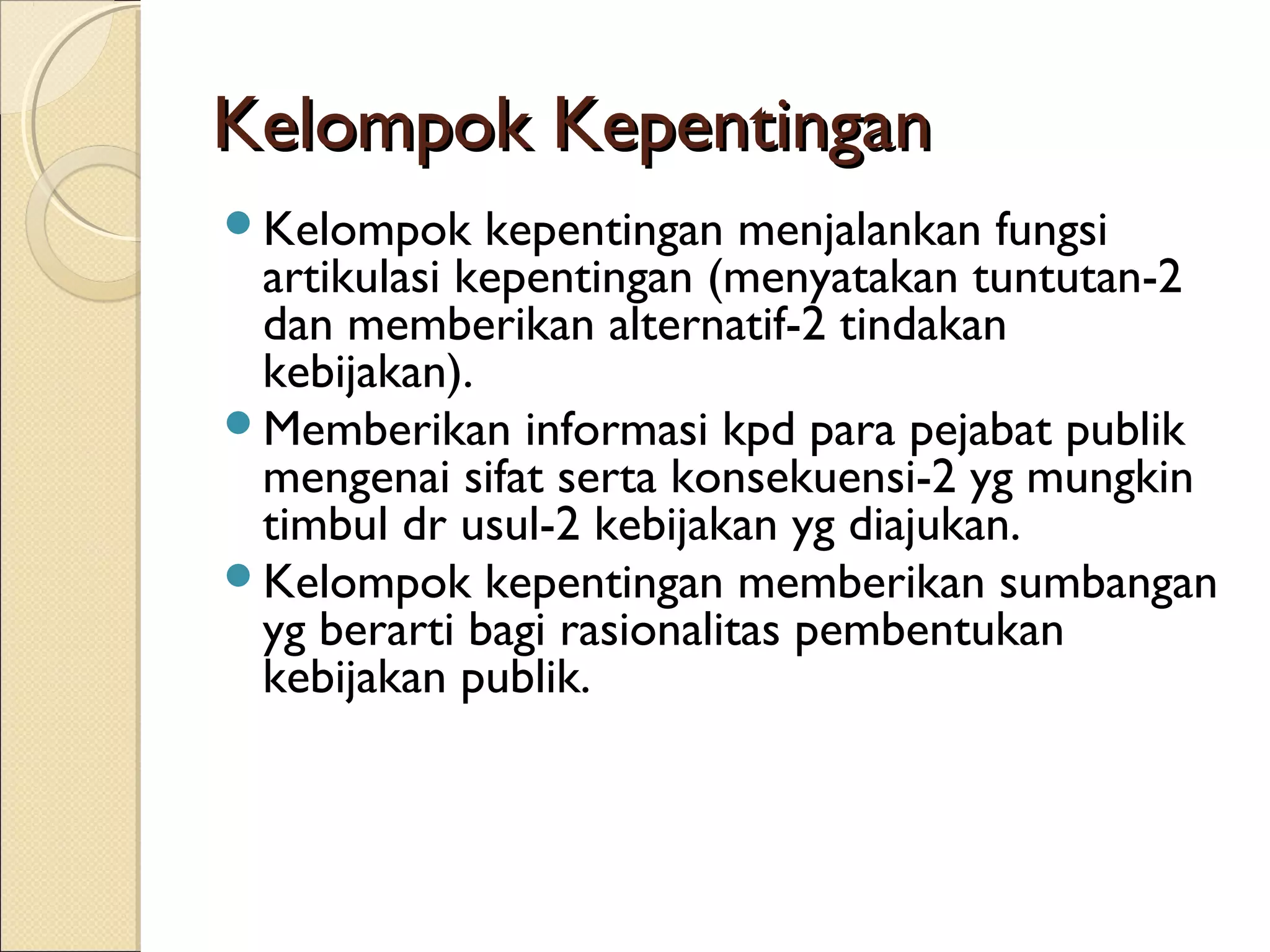 Materi Kebijakan publik | PPT