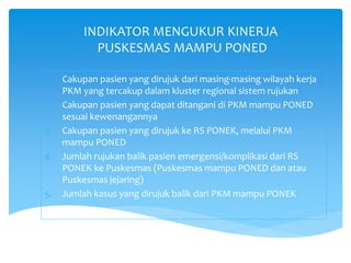 Kebijakan Puskesmas Mampu Poned.ppt