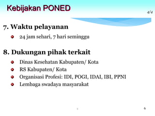 Kebijakan Puskesmas Mampu Poned.ppt
