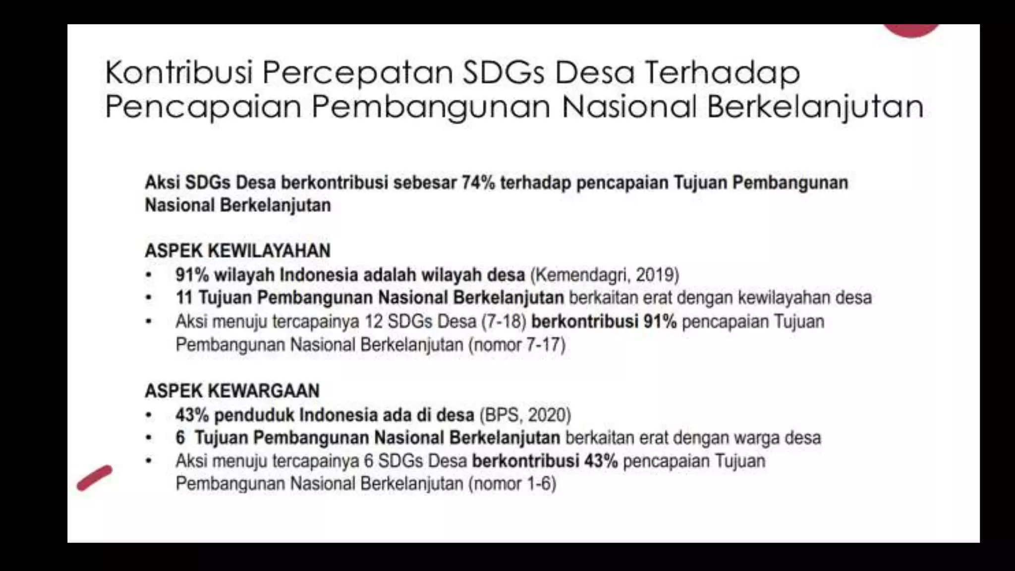 Kebijakan sdg's dalam pembangunan desa formasi 26122020 | PPTX