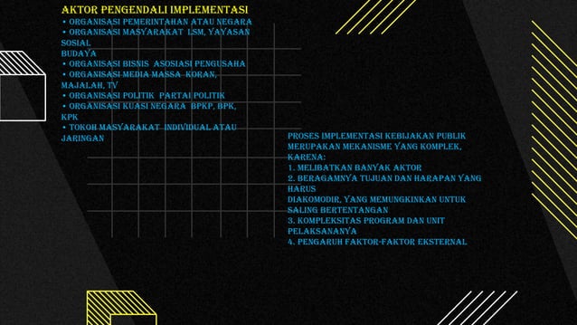 studi implementasi kebijakan publik kompleksitas, konsepsi, dan tektik ...