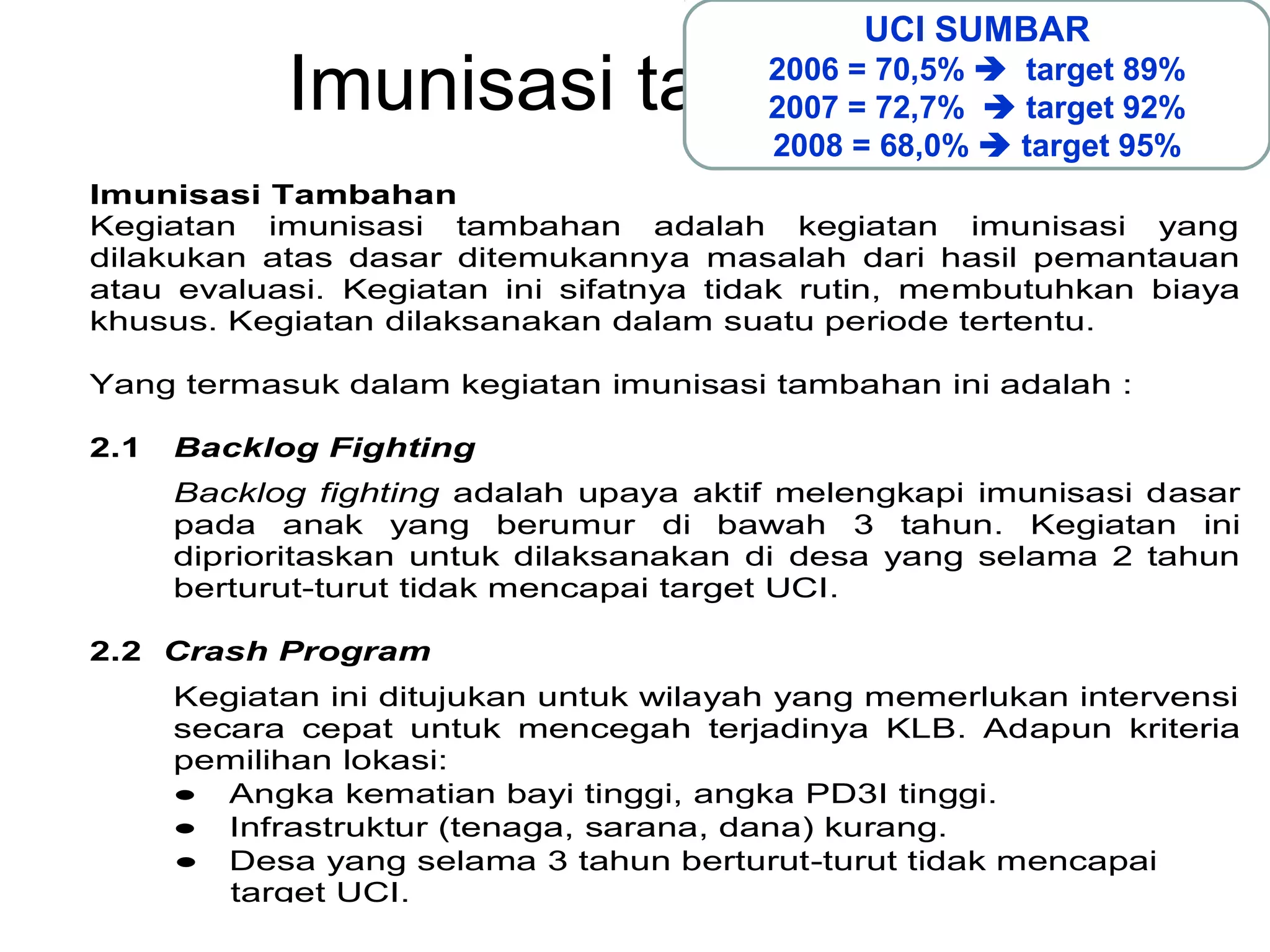 Kebijakan &strategi operasional campak 2010 | PPT