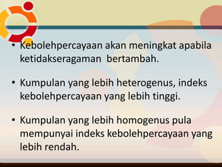 Kebolehpercayaan sej3093 ranjini_lalitha_2016 | PPTX