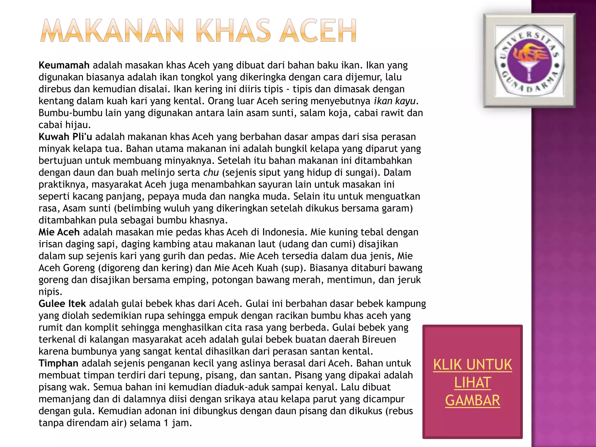 Kebudayaan aceh | PPTX