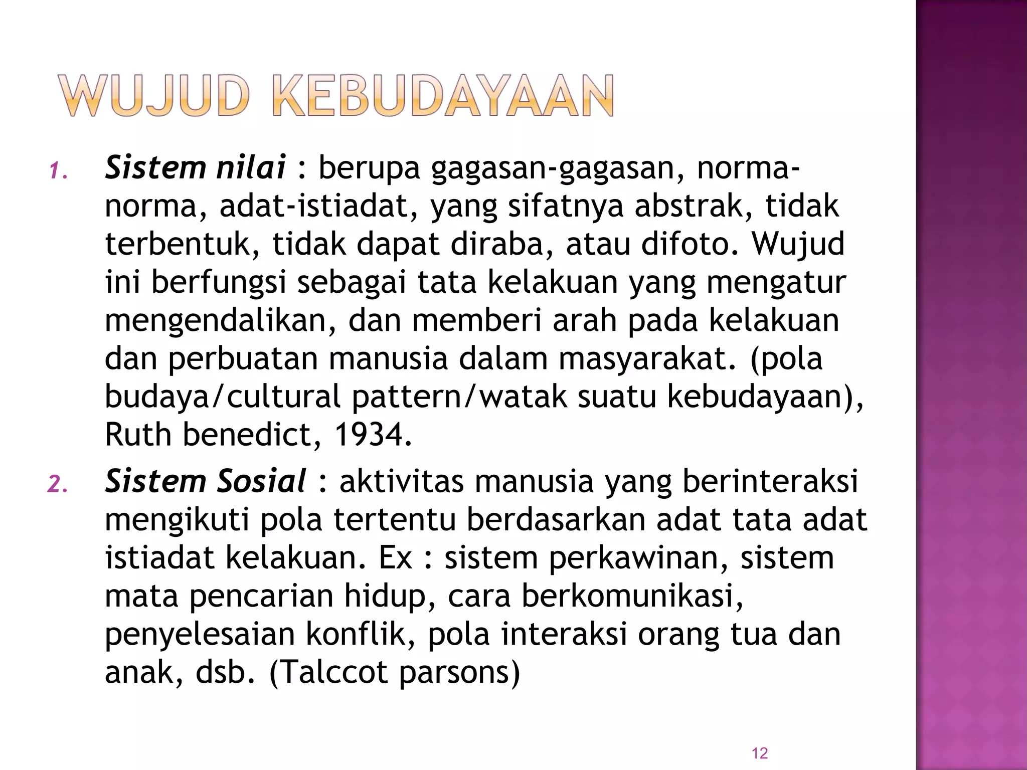 Kebudayaan antropologi | PPT