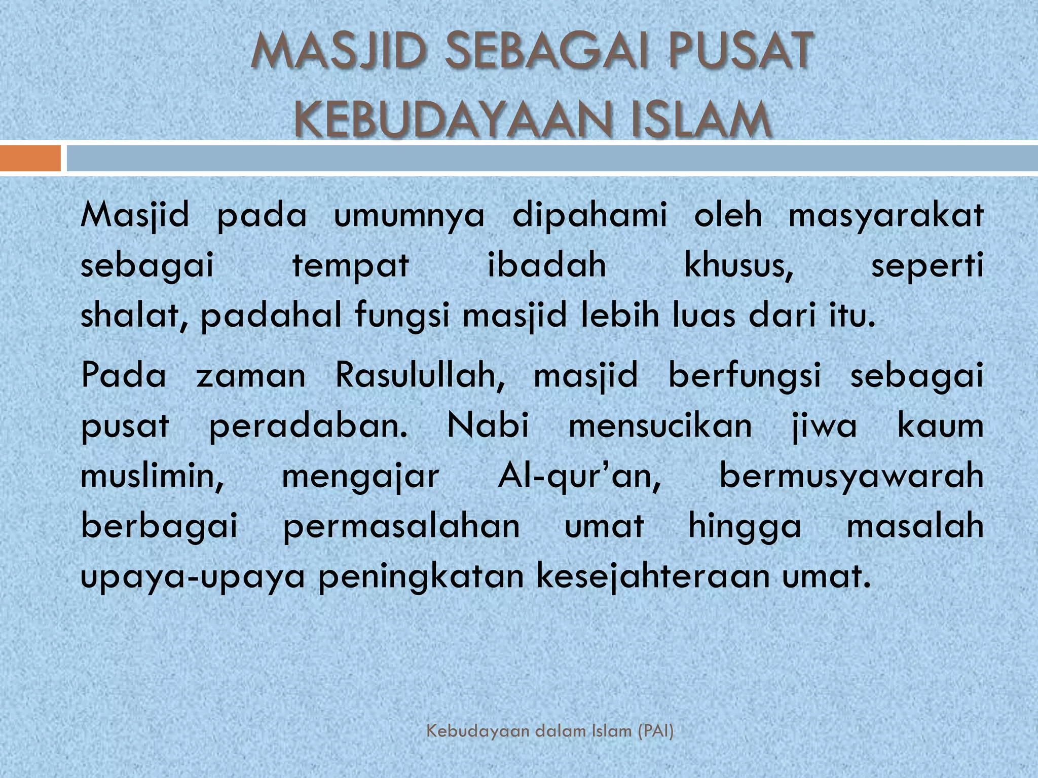 Kebudayaan dalam islam | PPTX