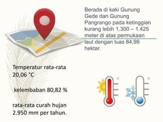 Area Lansekap, Hutan dan Padang Rumput Kebun Raya Cibodas | PPTX