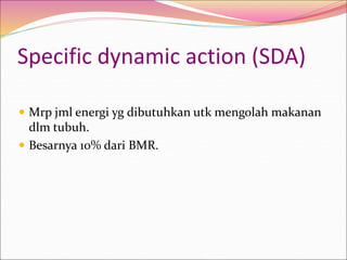 kebutuhan energi status gizi untuk semua | PPT