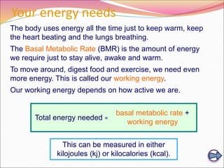 kebutuhan energi status gizi untuk semua | PPT