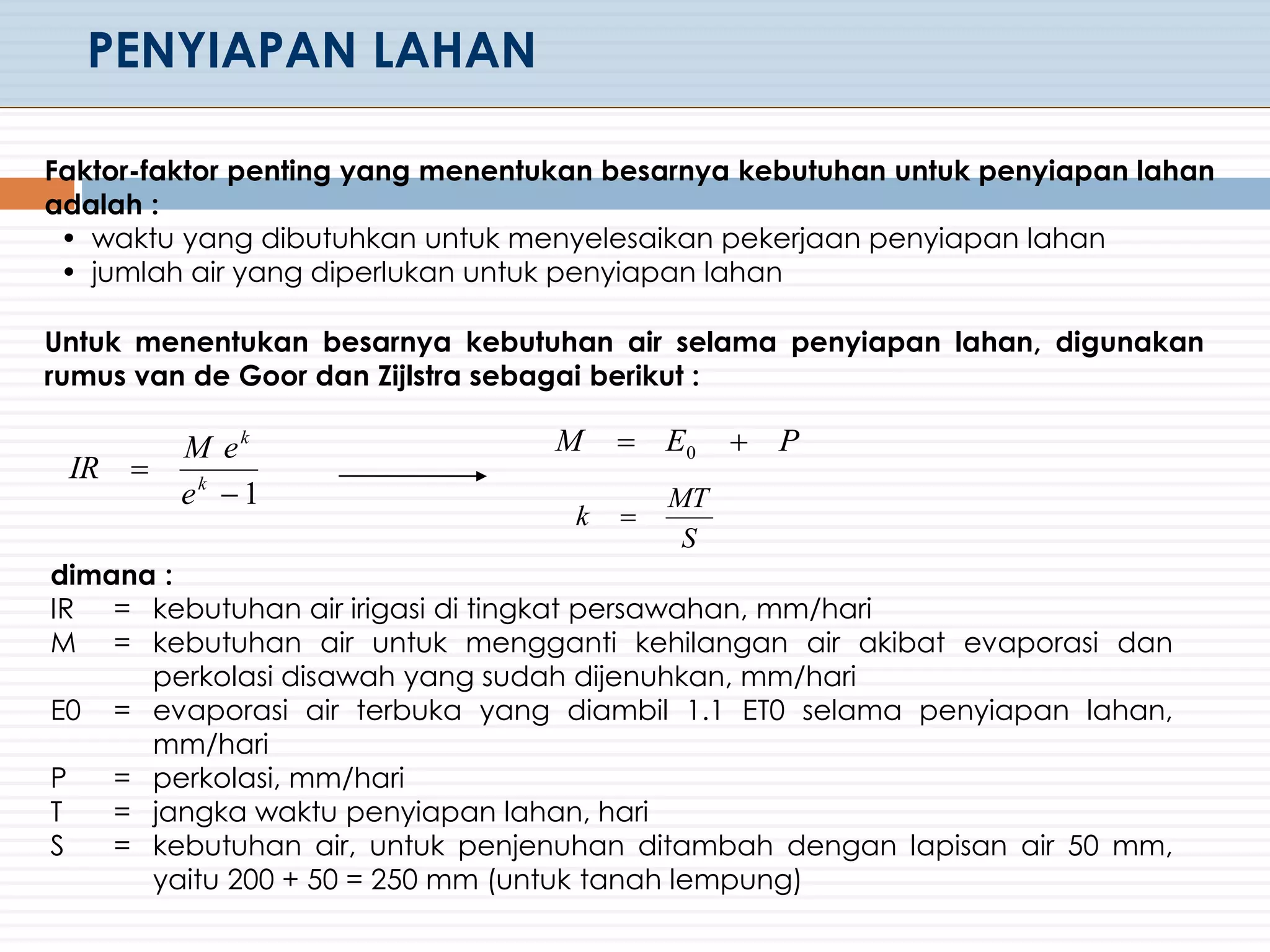 Kebutuhan air dan pemberian air | PPT