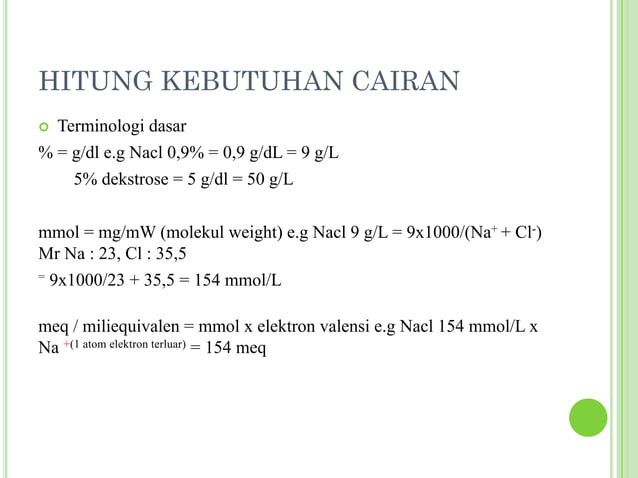 Kebutuhan Cairan | PDF