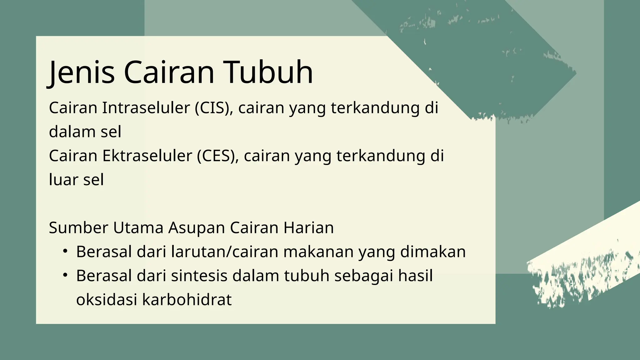 Kebutuhan Cairan & Elektrolit Mapel KDM Kelas XI | PPTX