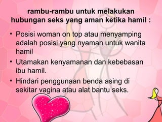 Kebutuhan eliminasi dan seksual pada ibu hamil | PPT