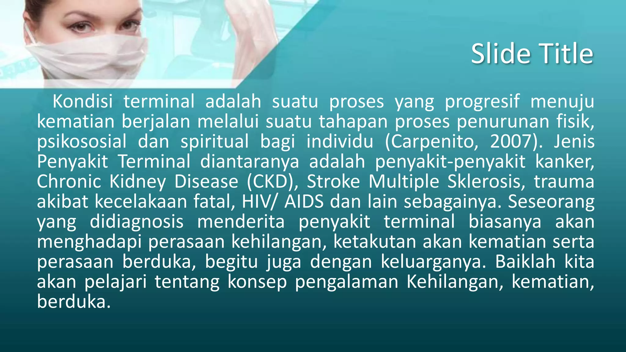 Kebutuhan psikososial, konsep diri, seksualitas, spritual, stress dan koping | PPTX