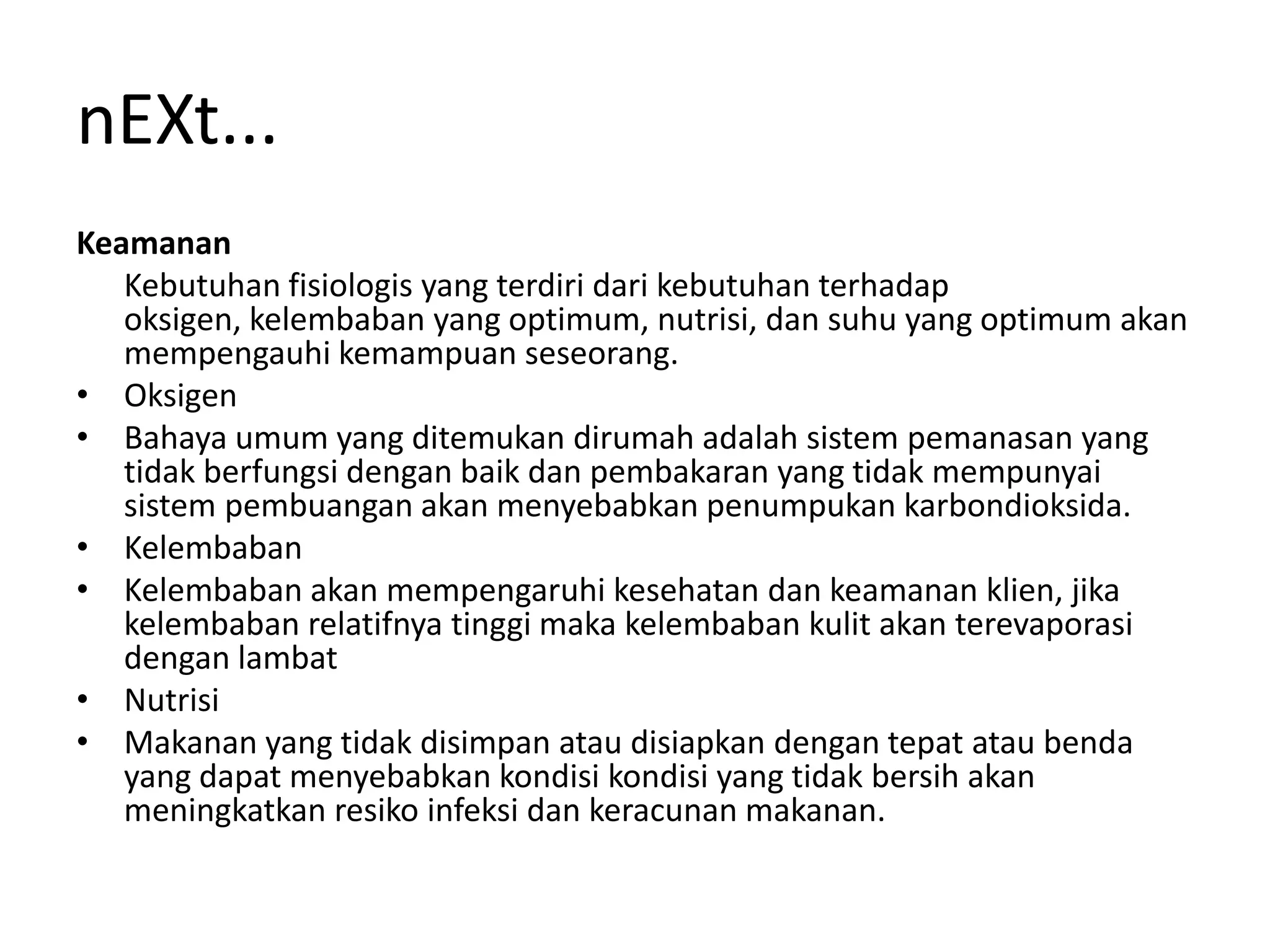 Kebutuhan rasa aman dan nyaman | PPTX