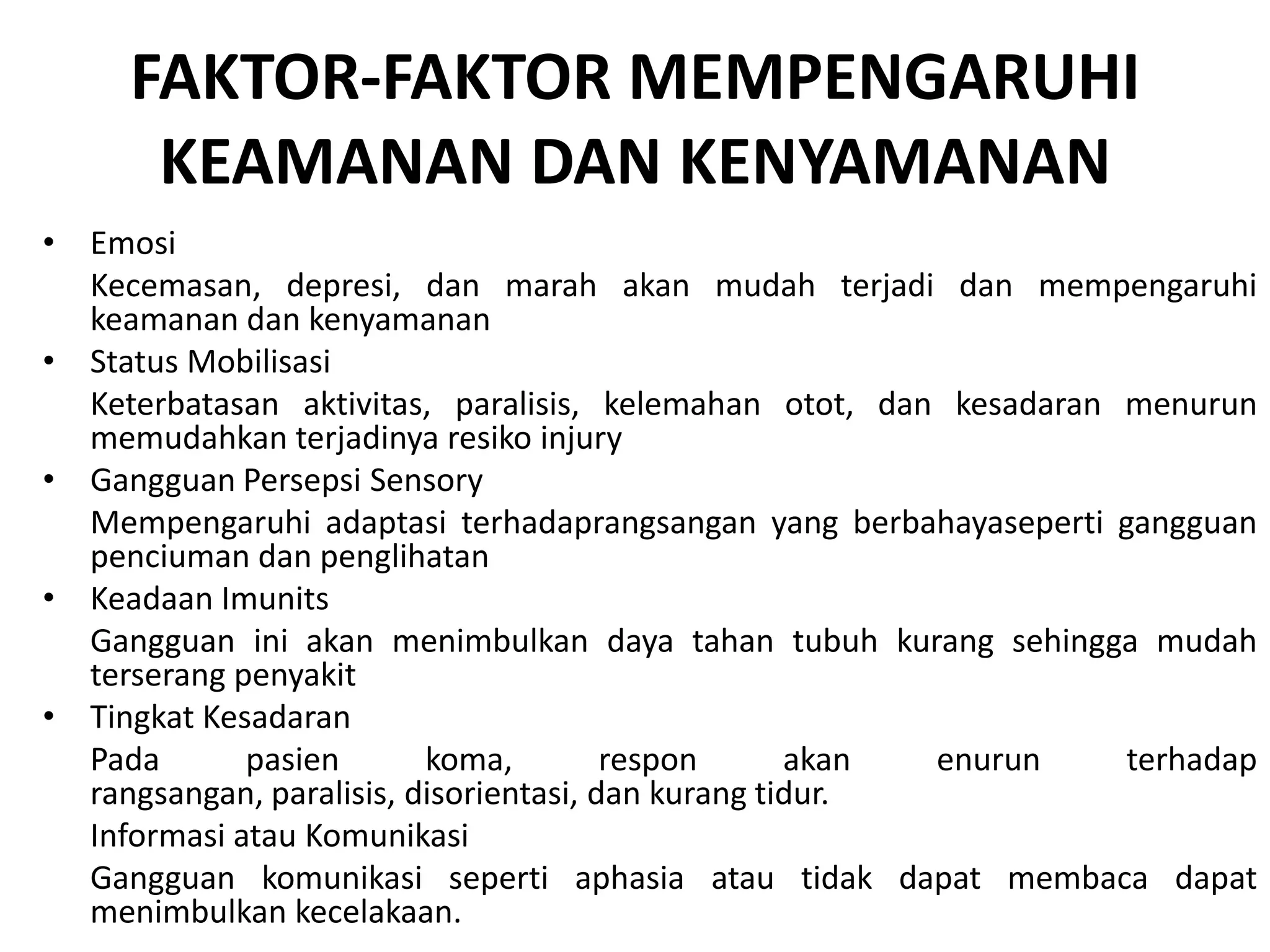 Kebutuhan rasa aman dan nyaman | PPTX