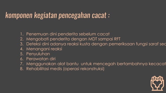 Kecacatan dan pencegahan kecatatan kusta | PPTX