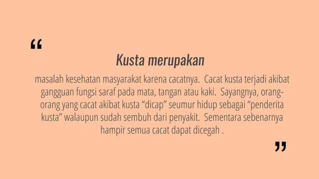 Kecacatan dan pencegahan kecatatan kusta | PPTX