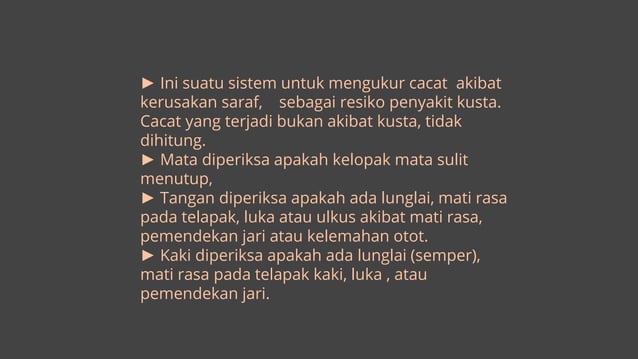 KECACATAN DAN PENCEGAHAN KECACATAN KUSTA | PPTX