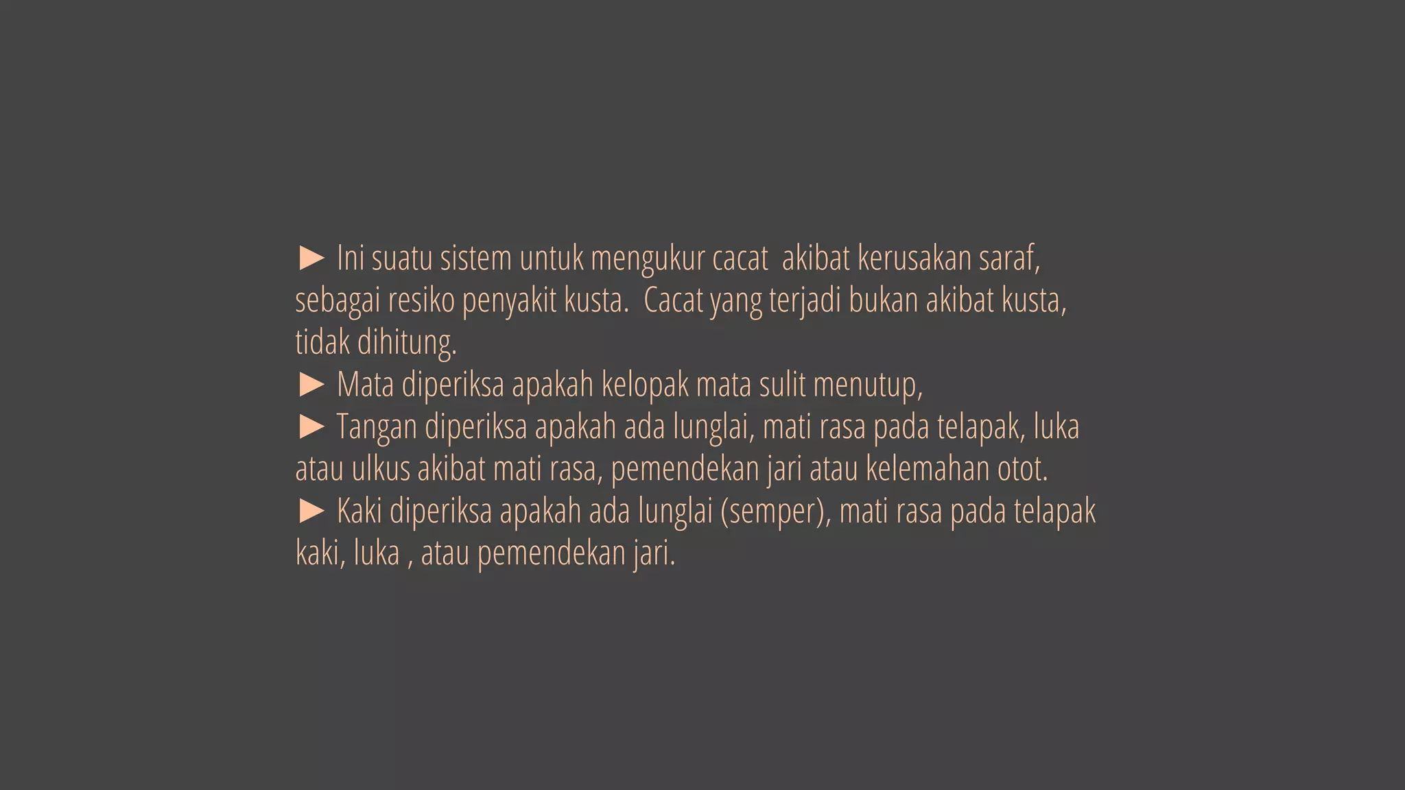 Kecacatan dan pencegahan kecacatan kusta | PPT