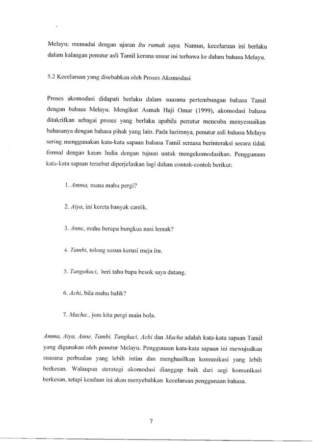 Kecalaruan Melayu Dalam Tamil M Mannar Mannan 001 | PDF