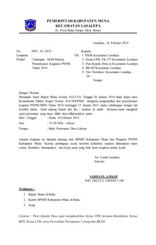 Kecamatan lasalepa desa bonea | DOCX