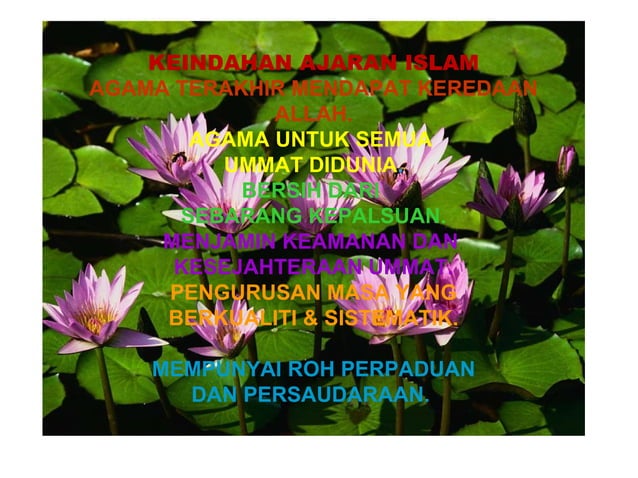 Kecantikan ajaran islam | PPT