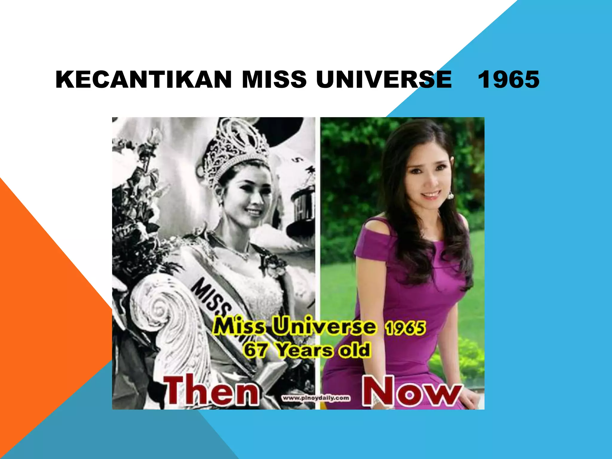 Kecantikan Miss Universe 1965 | PPTX