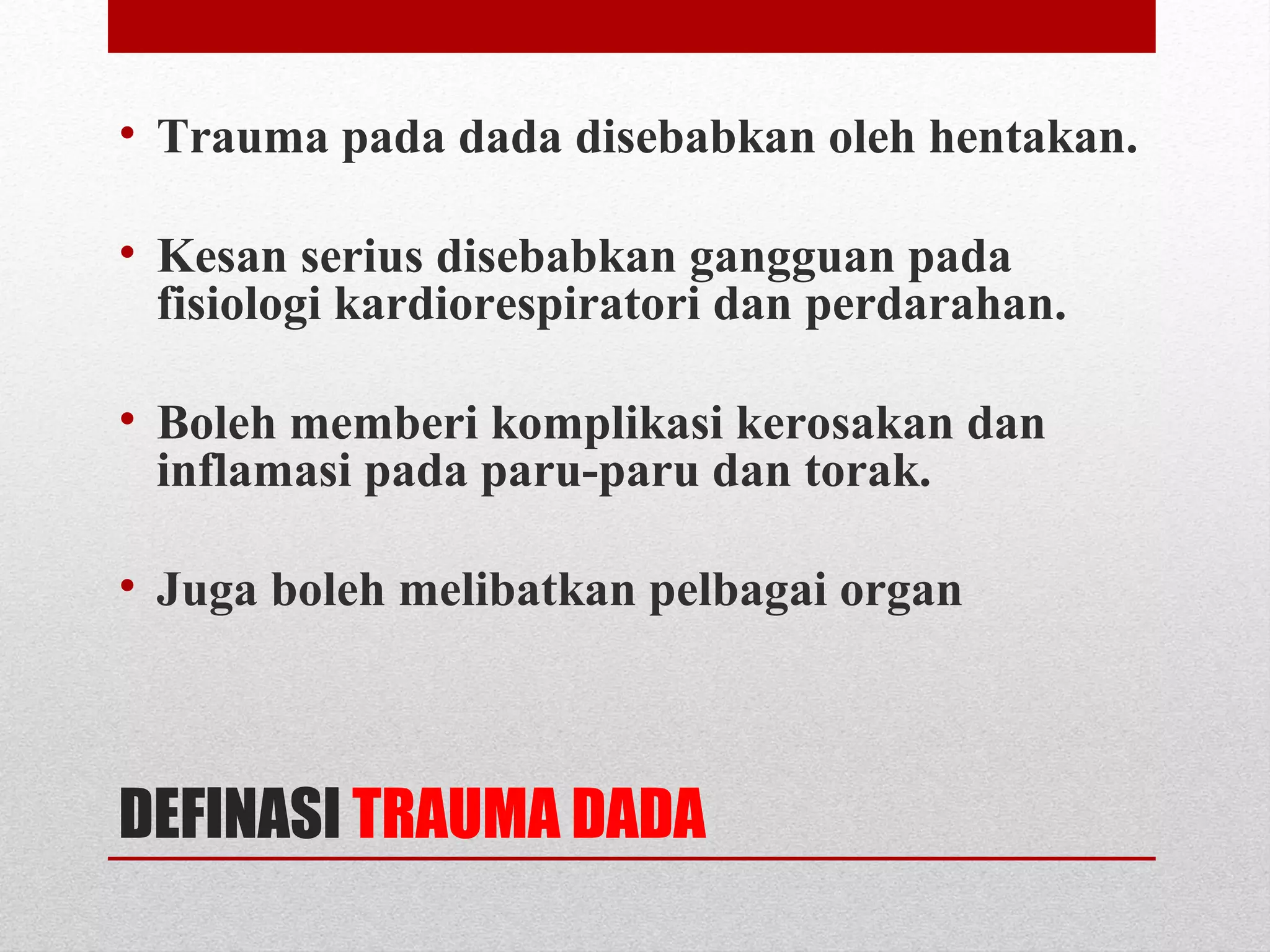 KECEDERAAN DADA | PPT