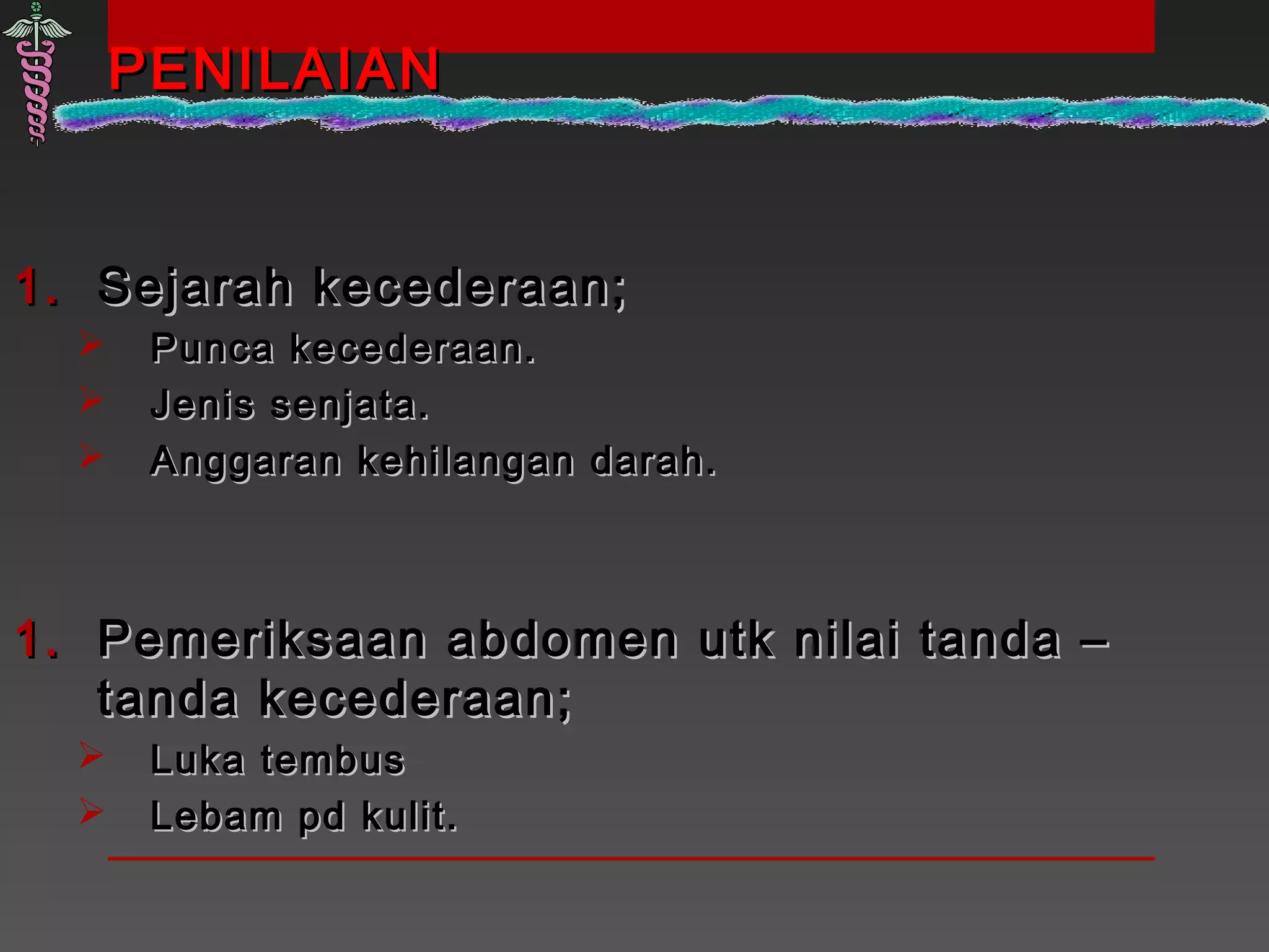 Kecederaan Intra Abdomen Ppt