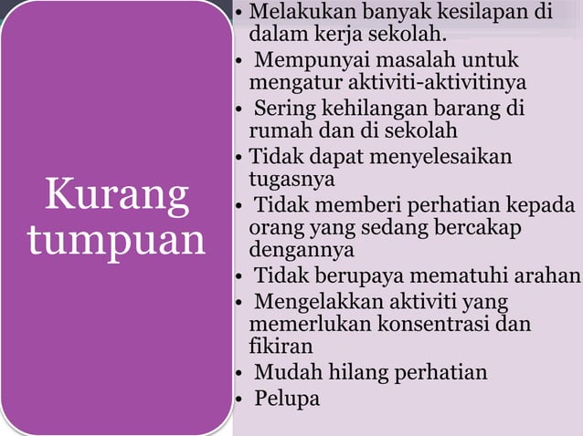 Kecelaruan hiperaktif | PPT