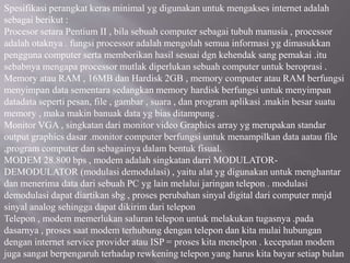Kecepatan akses dan perangkat keras internet dan intranet | PPTX