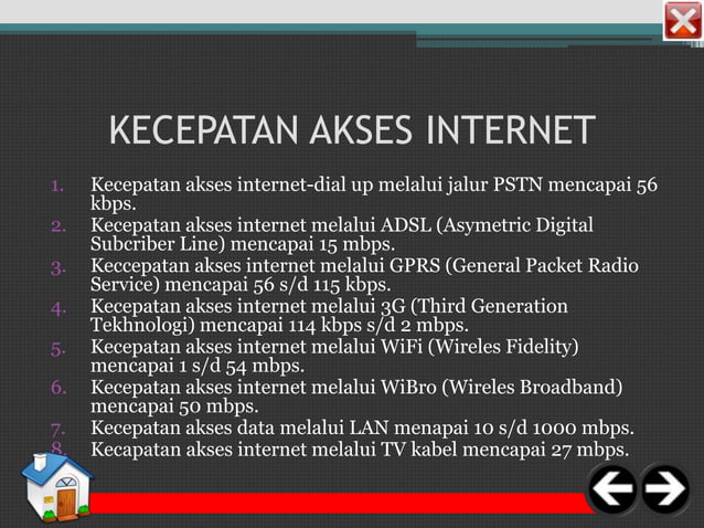 Kecepatan akses internet | PPT