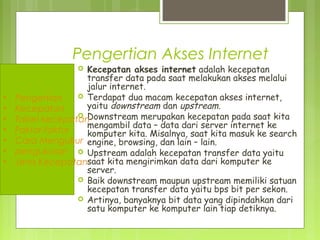 Kecepatan internet | PPT