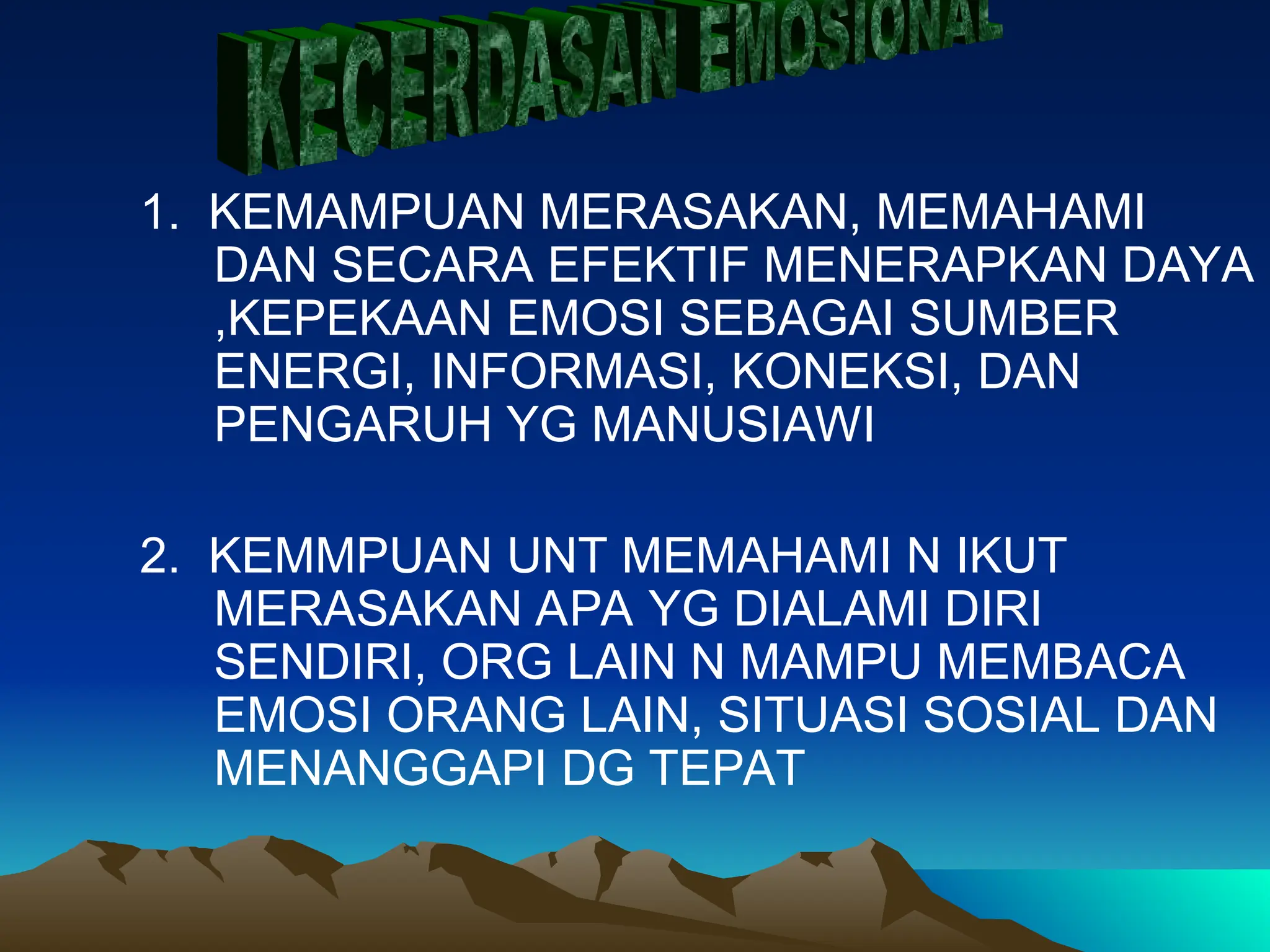Kecerdasan emosional untuk Periode Remaja | PPT