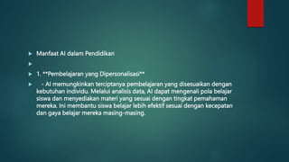 Kecerdasan Buatan (AI) dalam Dunia Pendidikan.pptx