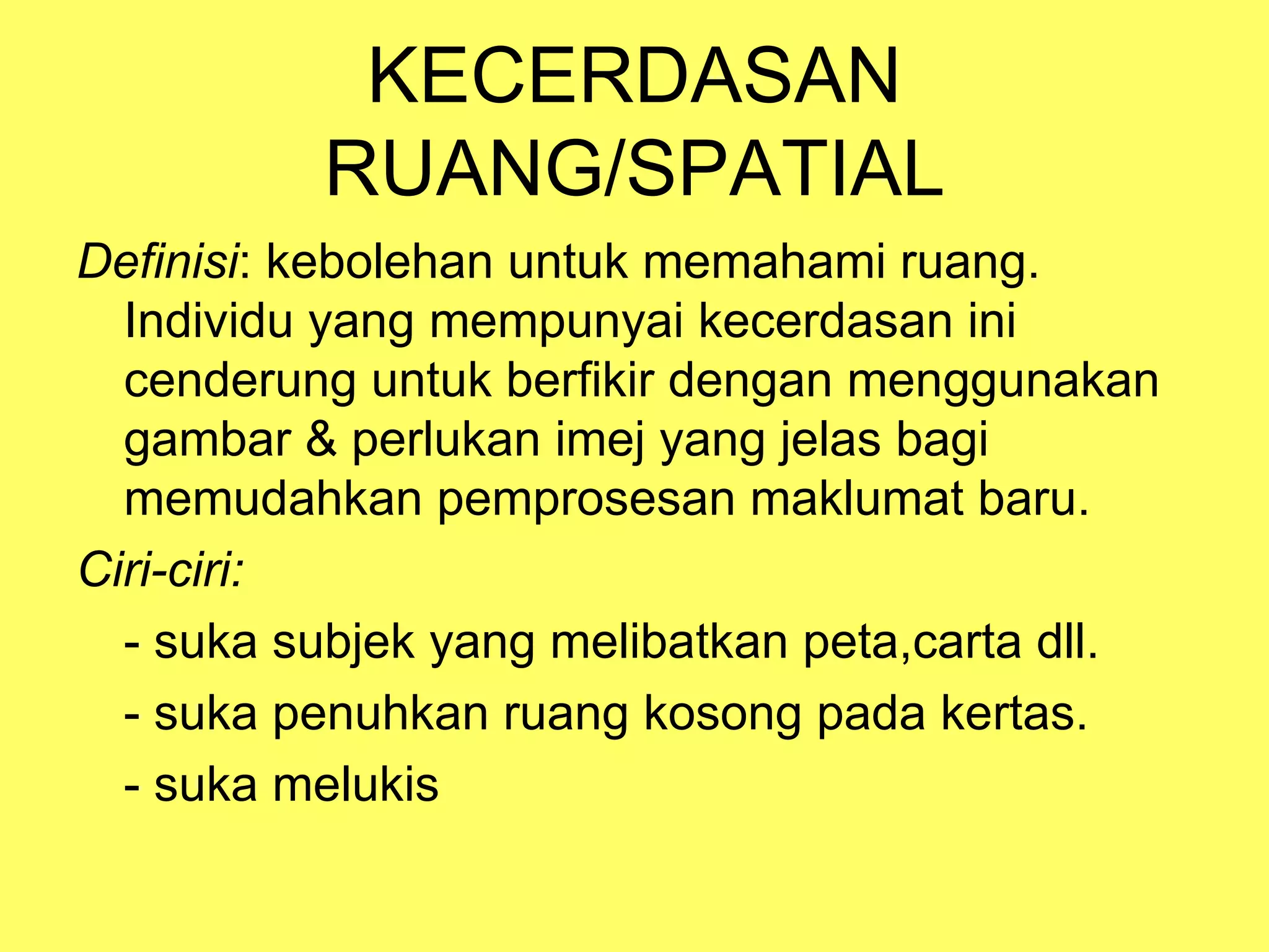 Kecerdasan Pelbagai | PPT