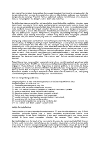 Kecerdasan spiritual anak | DOCX