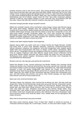 Kecerdasan spiritual anak | DOCX