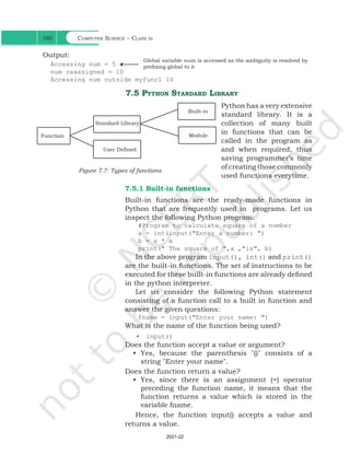 Computer Science chapter 7 functions class 12 | PDF