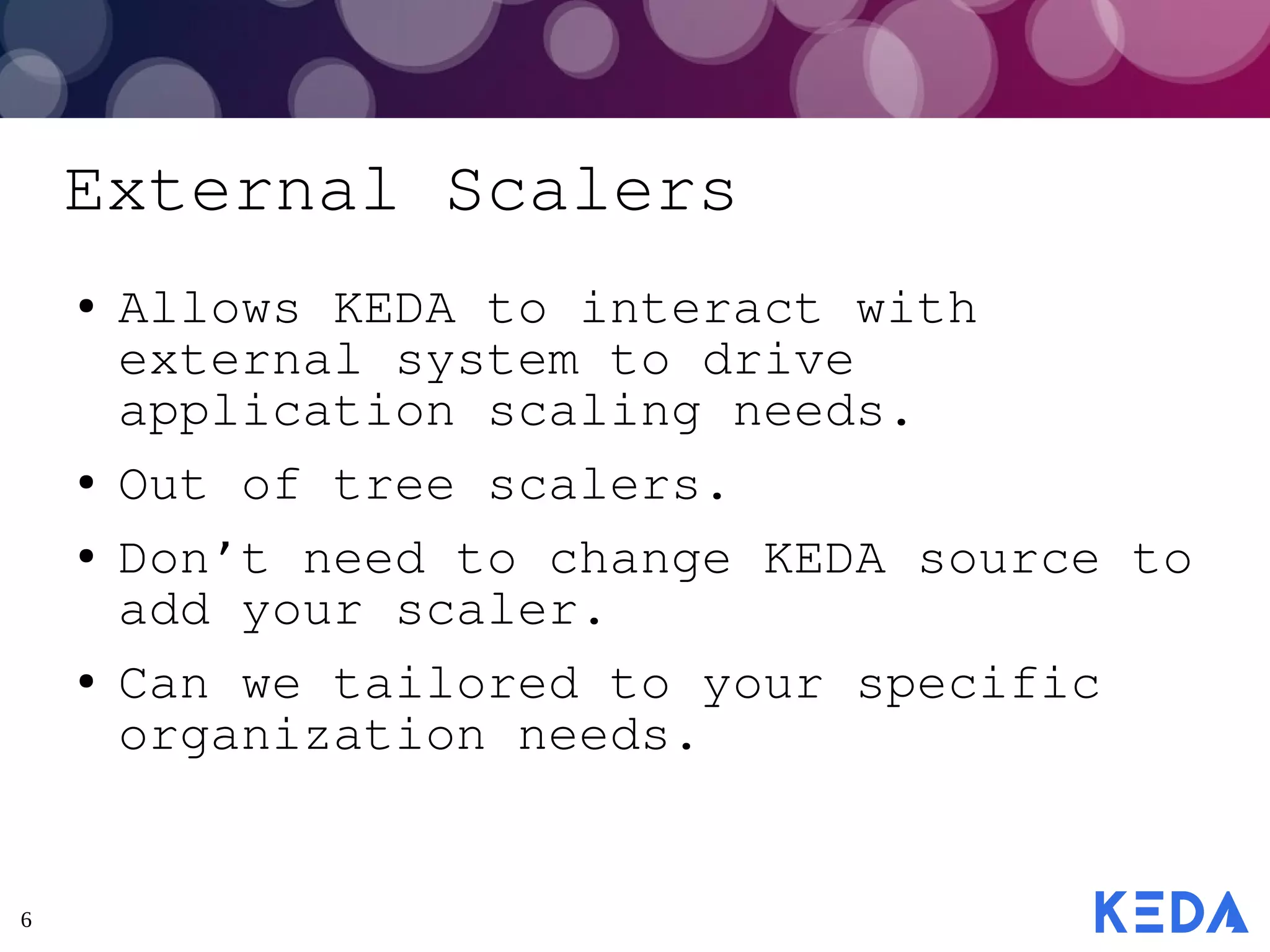 Extending KEDA with External Scalers | PDF