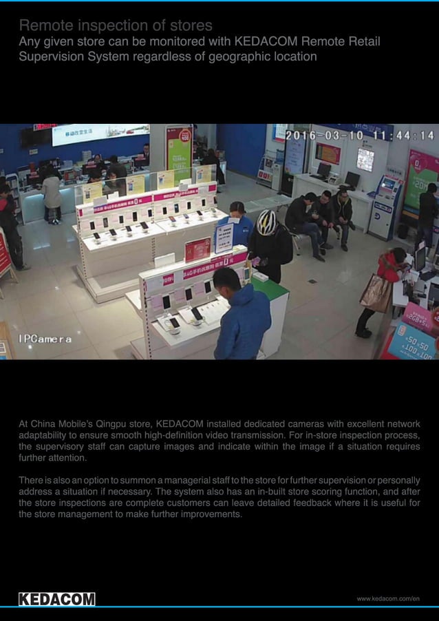 Kedacom - News Article - Remote Retail Supervision System | PDF