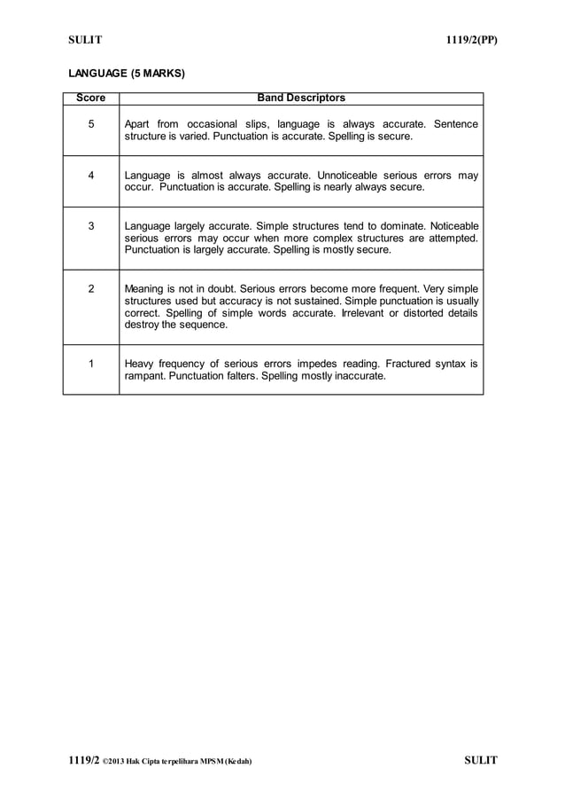 [Kedah] perc spm 2013 bi k2[skima] | PDF