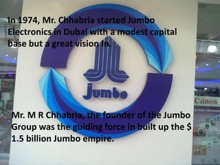 Jumbo Electronics Retailing | PPT