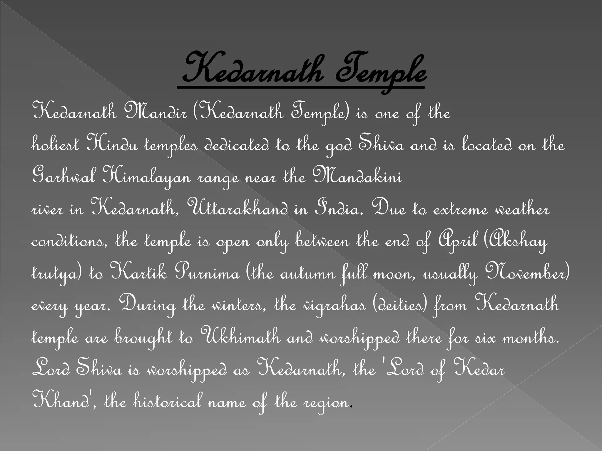 Kedarnath | PPTX