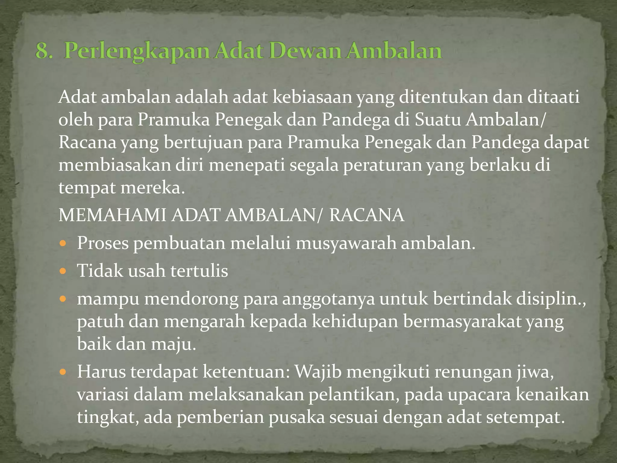 Kedawan ambalan | PPTX