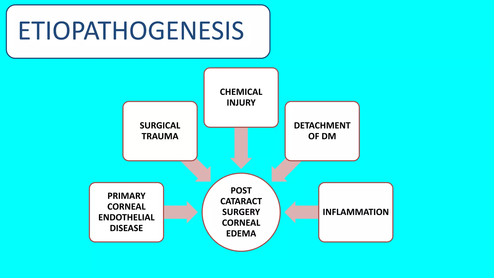 management of post cataract surgery corneal edema | PPTX