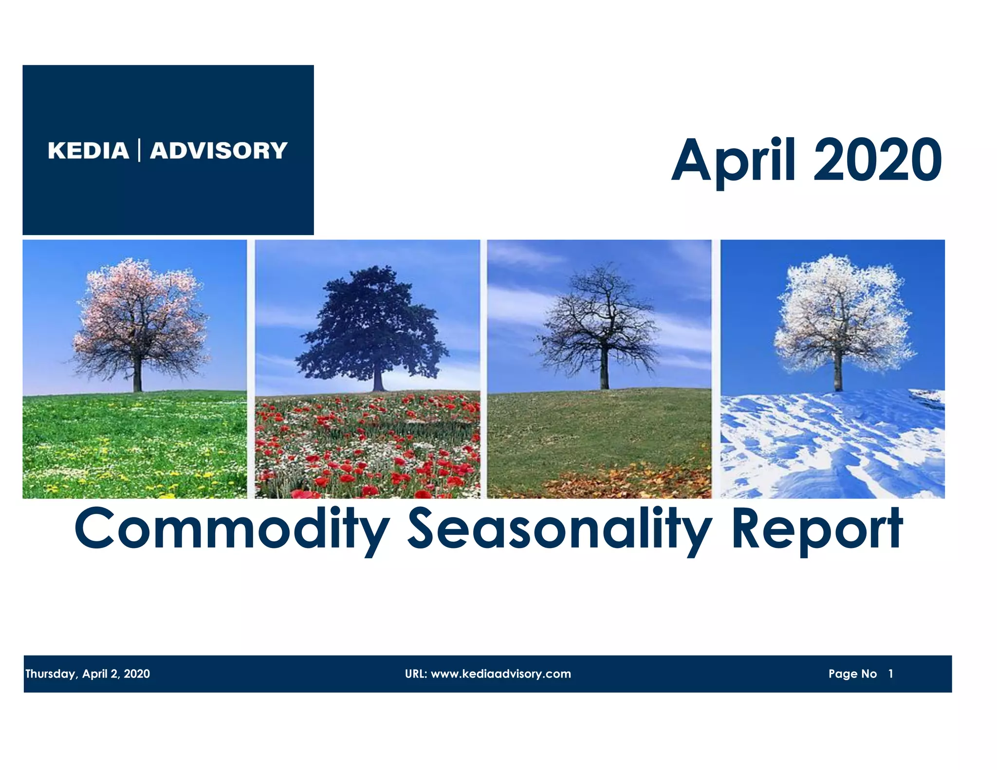 Commodity Seasonality Report April 2020 | PPT