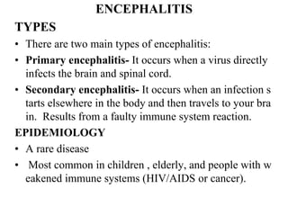 Kedir (Encephalitis).pptx | Brain and Nervous System Disorders ...